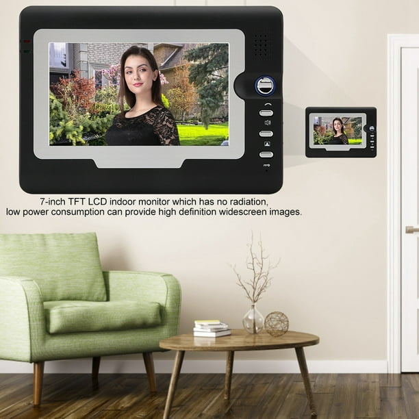 Intercom Door Phone,7" LCD Video Door Doorbell Intercom System Intercom ...