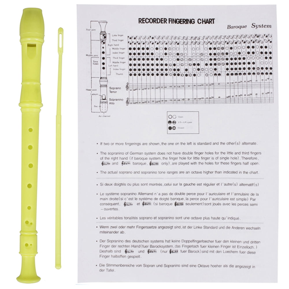 Yamaha Recorder Fingering Chart