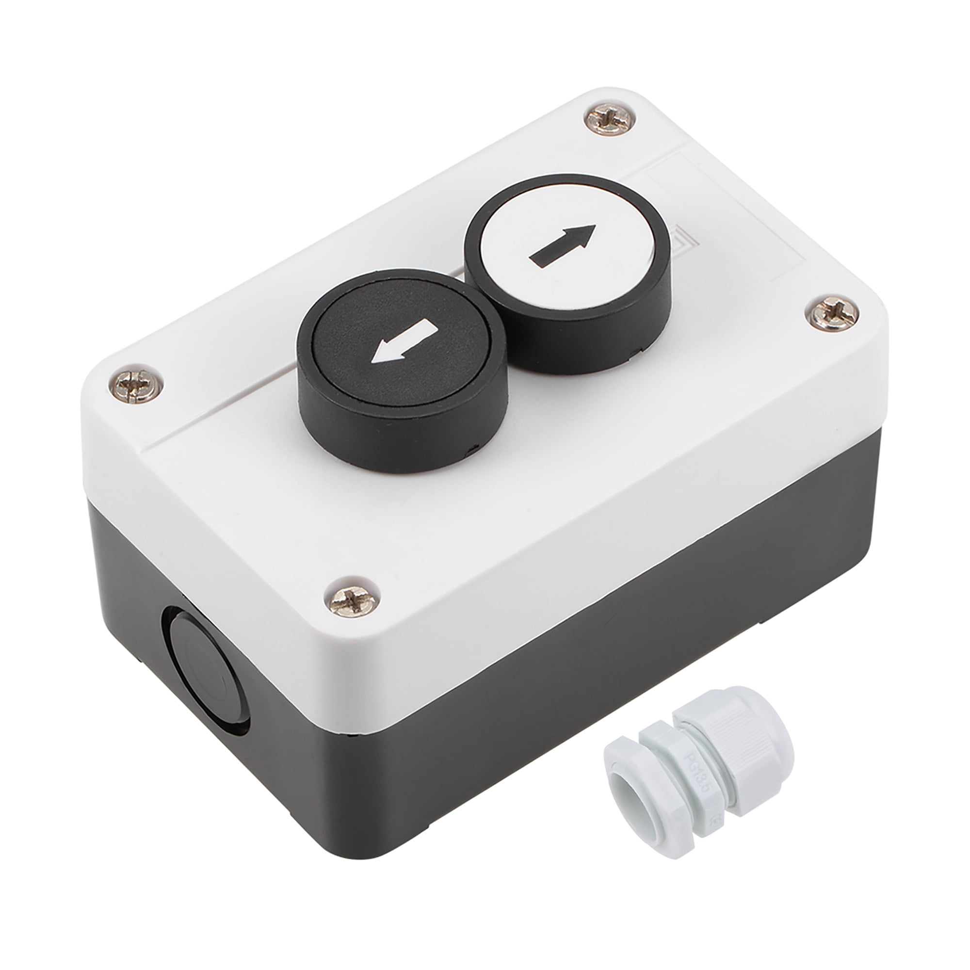 Push Button Switch Station Momentary NO White, NO Black, 600V 10A 1pcs ...