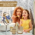 Bathroom Accessories Set, Glass Soap Dispenser Set with Rust Proof ...