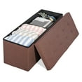 Zeny Foldable Storage Ottoman Bench For Bedroom And Living Room 43 3