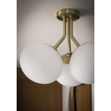 Mitzi H134603 Estee 3 Light 19" Wide Semi-Flush Globe Ceiling Fixture ...