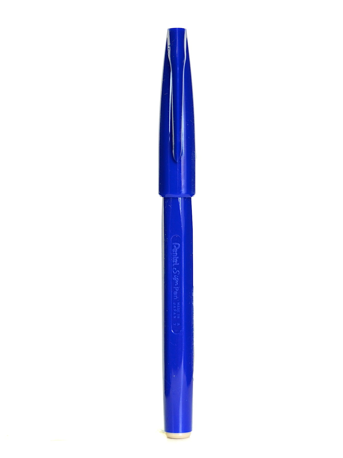 pentel sign pen fiber-tipped pen, blue ink, box of 12 (s520-c ...