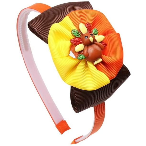 Thanksgiving Turkey Headband Hairclip 2 Pcs Holiday Hair Accessories ...
