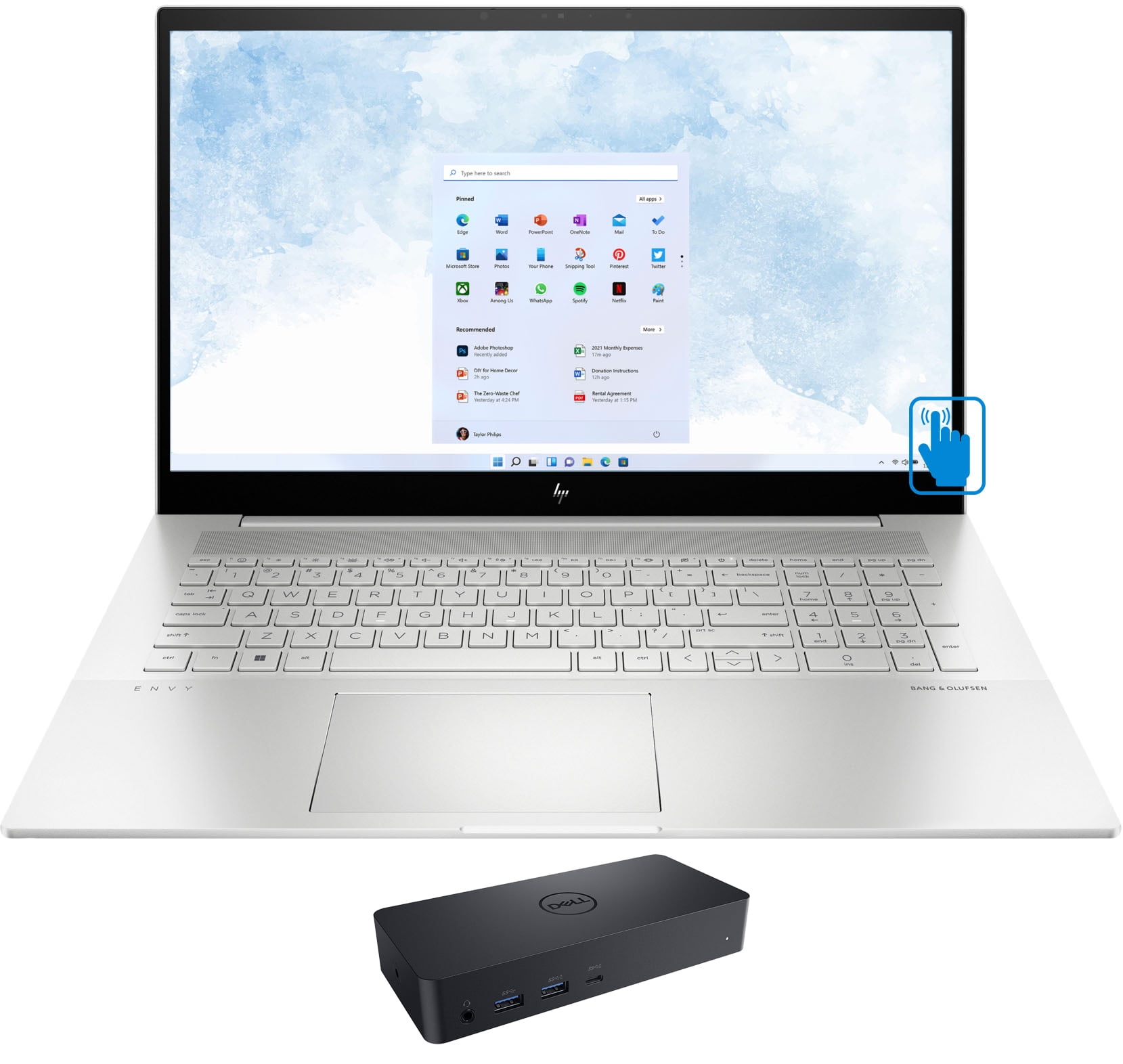 HP ENVY 17t-cr00 Home/Business Laptop (Intel i7-1260P 12-Core, 17.3in ...