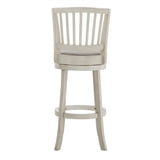 Weston Home Haas Slat Back Swivel Bar Height Stool, Antique White ...