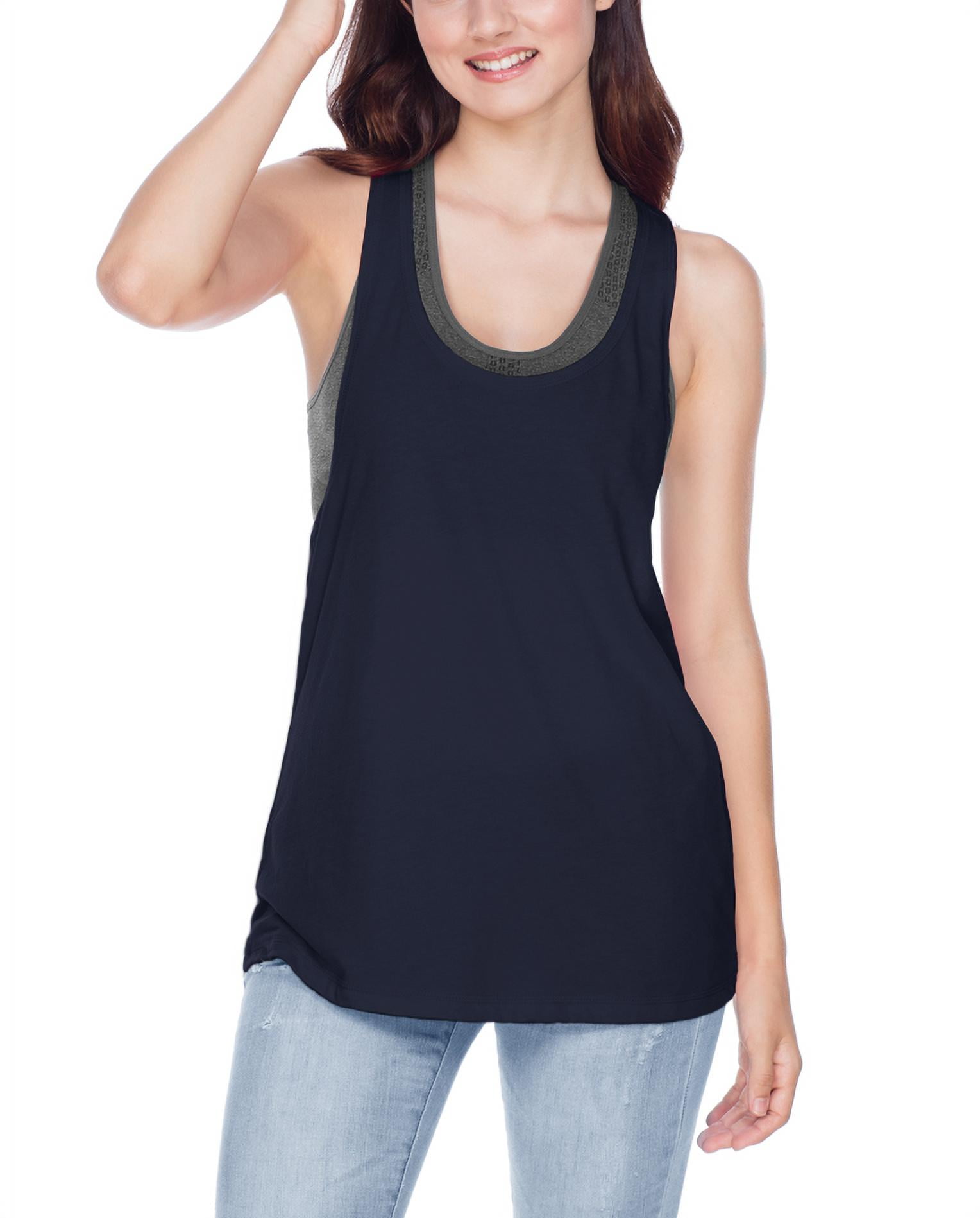 Kavio Juniors Sheer Jersey Scoop Neck Deep Armhole Muscle Tank ...