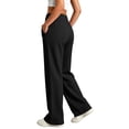AHTJRT High Waists Sweatpants for Women Drawstrings Wide Leg Casual ...