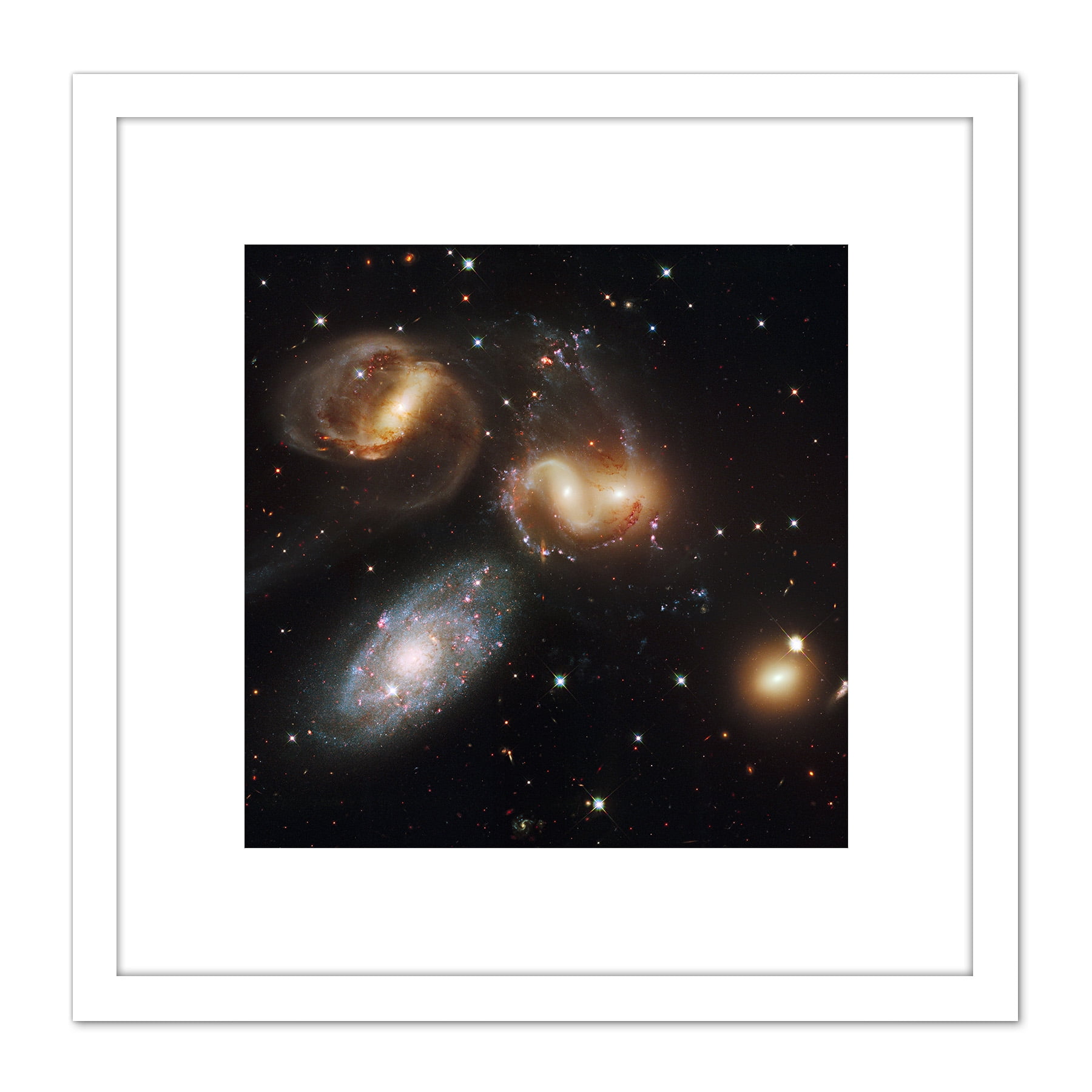 Space Galaxies Hubble Space Pictures Picture 8X8 Inch Square Wooden ...