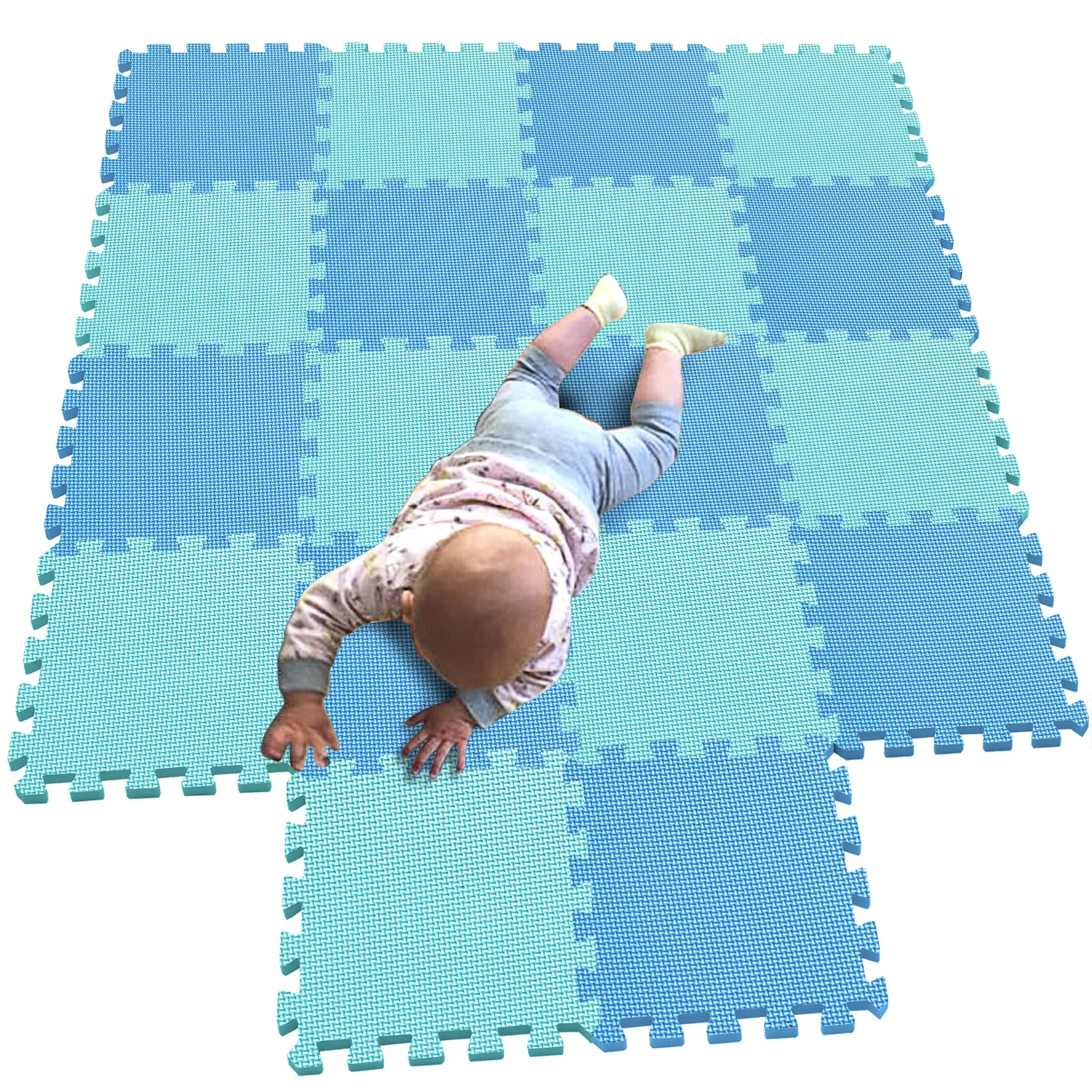 Tapete de juego Puzzle Play Mats MQIAOHAM, 18 piezas, suave, para bebés ...