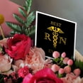 3drose, Best Registered Nurse Ever. a Caduceus Symbol. Yellow on Black ...