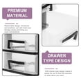 2 Layers Transparent Desktop Drawer Organizer Plastic Mini Cosmetics ...