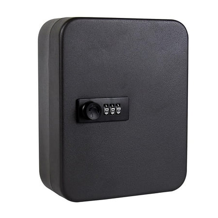 Decodeary 28 Key Cabinet Steel Security Lock Box with Combination Lock ...