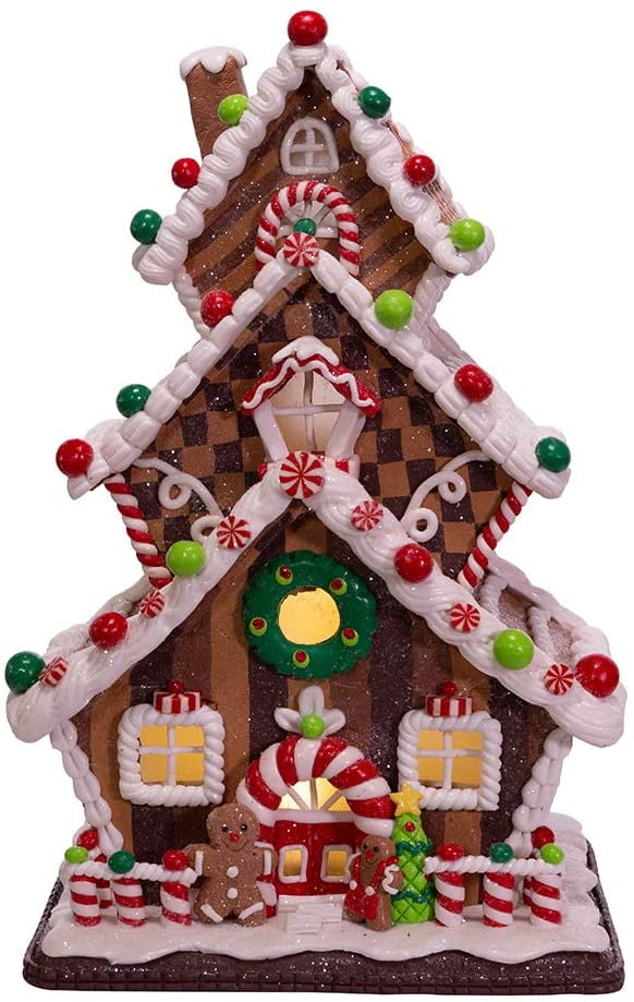 Kurt Adler 13-Inch Gingerbread Cookie 3-Layered LED House - Walmart.com