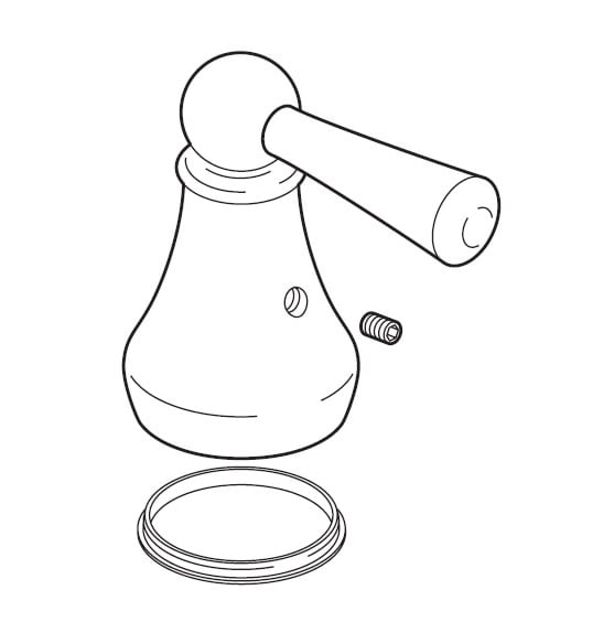 Delta RP43472 Brilliance Stainless Replacement Single Lever Handle Kit ...