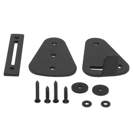 Sliding Door Lock, Thick Bottom Design Black Door Latch For Barn Gate ...