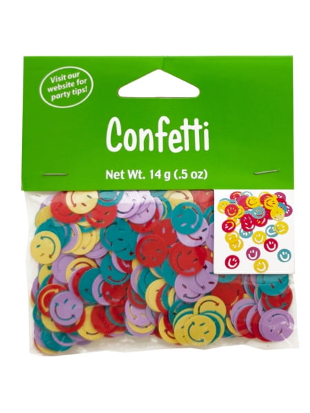 Smiley Face Confetti, 24 Count - Walmart.com