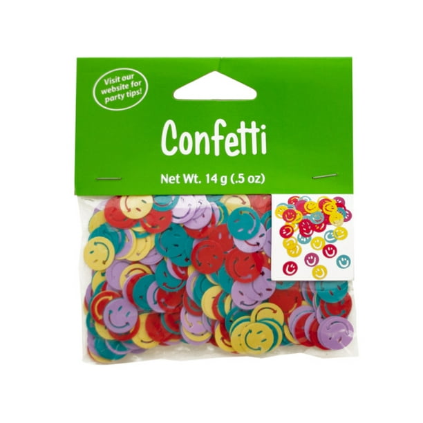 Smiley Face Confetti, 24 Count - Walmart.com - Walmart.com