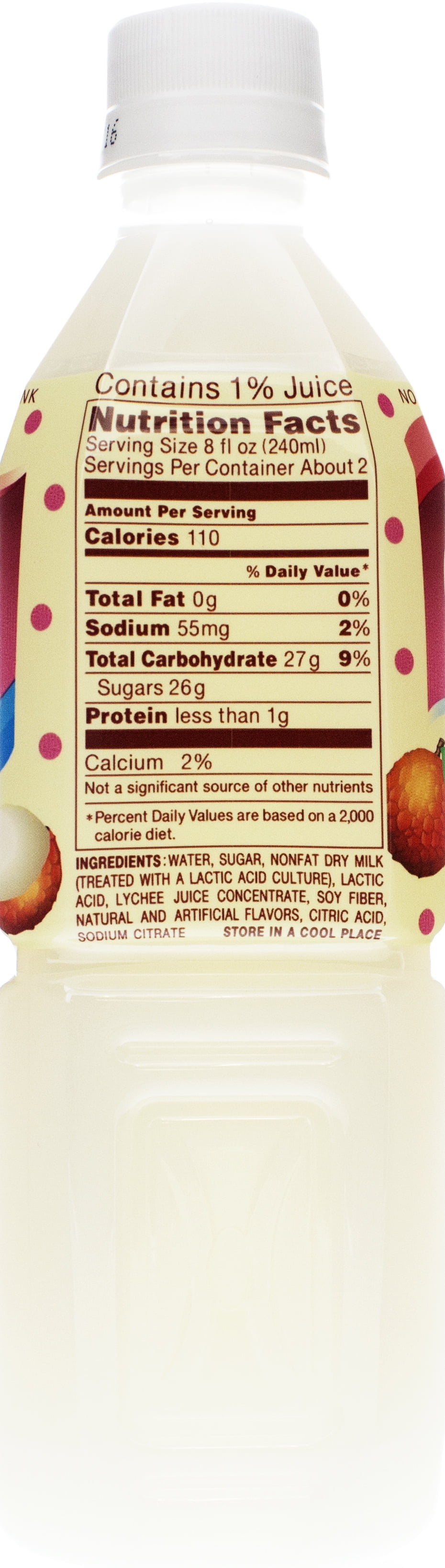 Calpico Non-Carbonated Soft Drink, Lychee, 16.9 Fl Oz, 1 Count