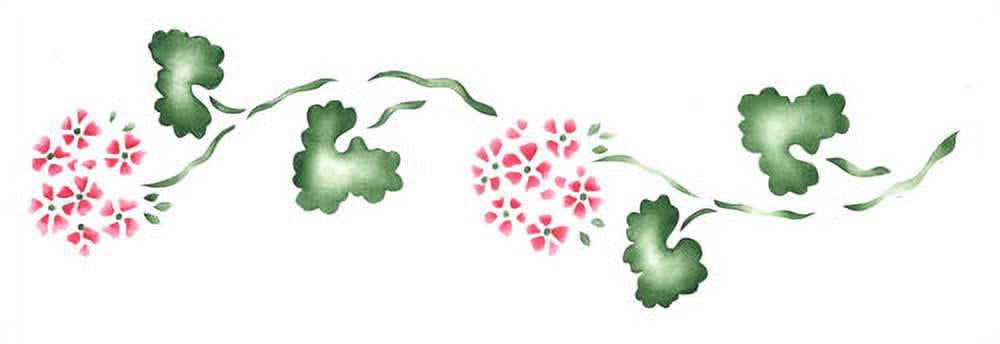 4 inch Geranium Border SKU #158 by Designer Stencils - Walmart.com