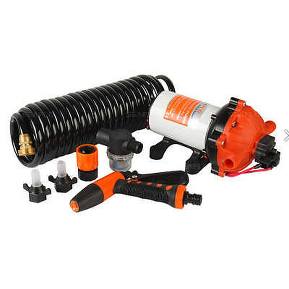 SEAFLO 12V 5.5 GPM 70 PSI Washdown Deck Pump KIT Rv Boat Marine 4 Year ...