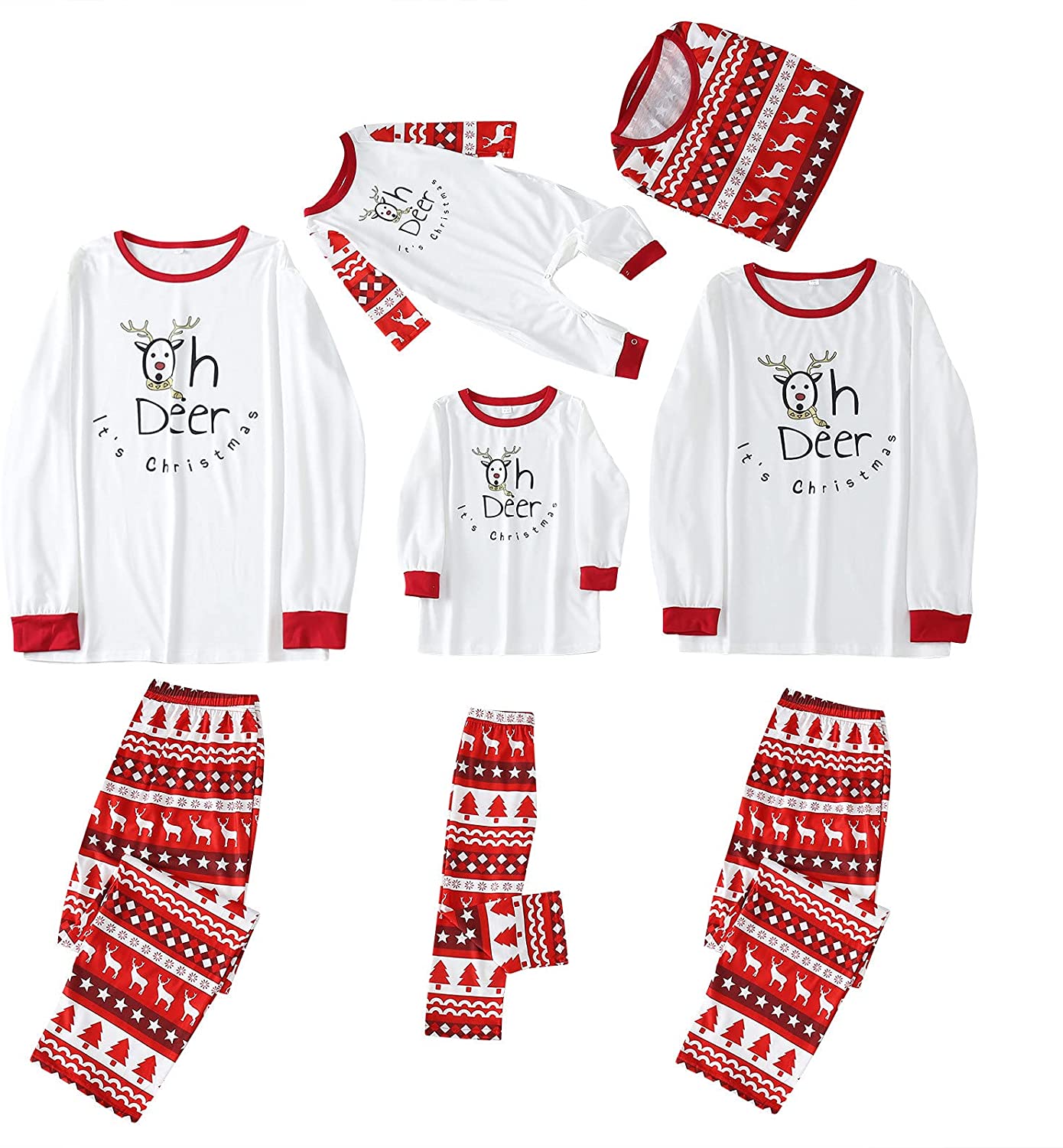 Holiday Christmas Family Pajamas Matching Set for Mum and Dad Pyjamas ...
