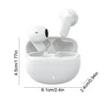 Wireless Half In-Ear Bluetooth Earbuds - Long-Lasting Battery ...