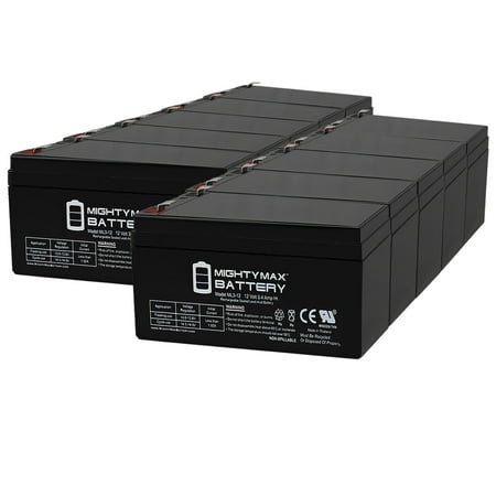 ML3-12 12v 3Ah SLA Compatible Battery for UPS APC RBC35 - 10 Pack ...