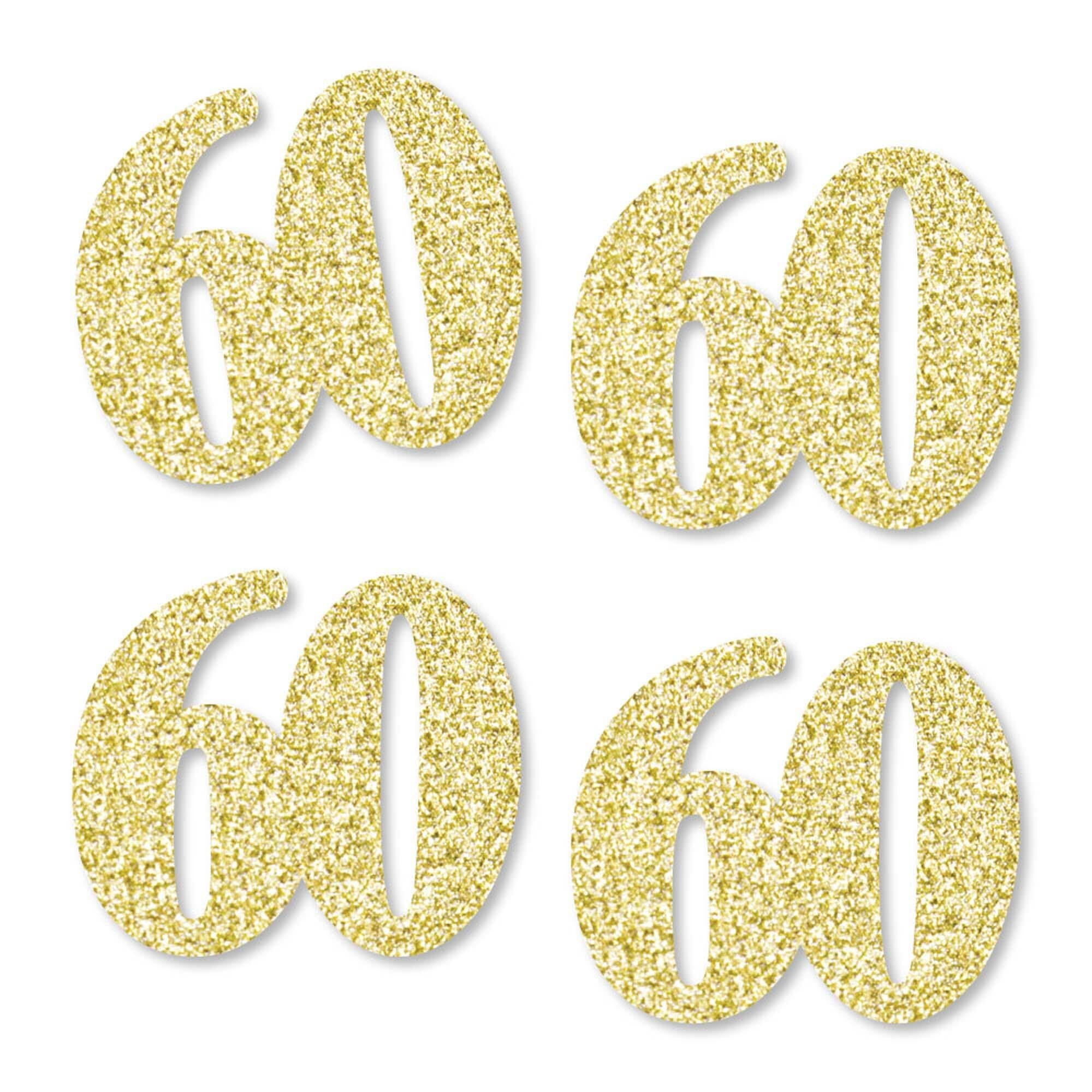 Big Dot of Happiness Gold Glitter 60 - No-Mess Real Gold Glitter Cut ...