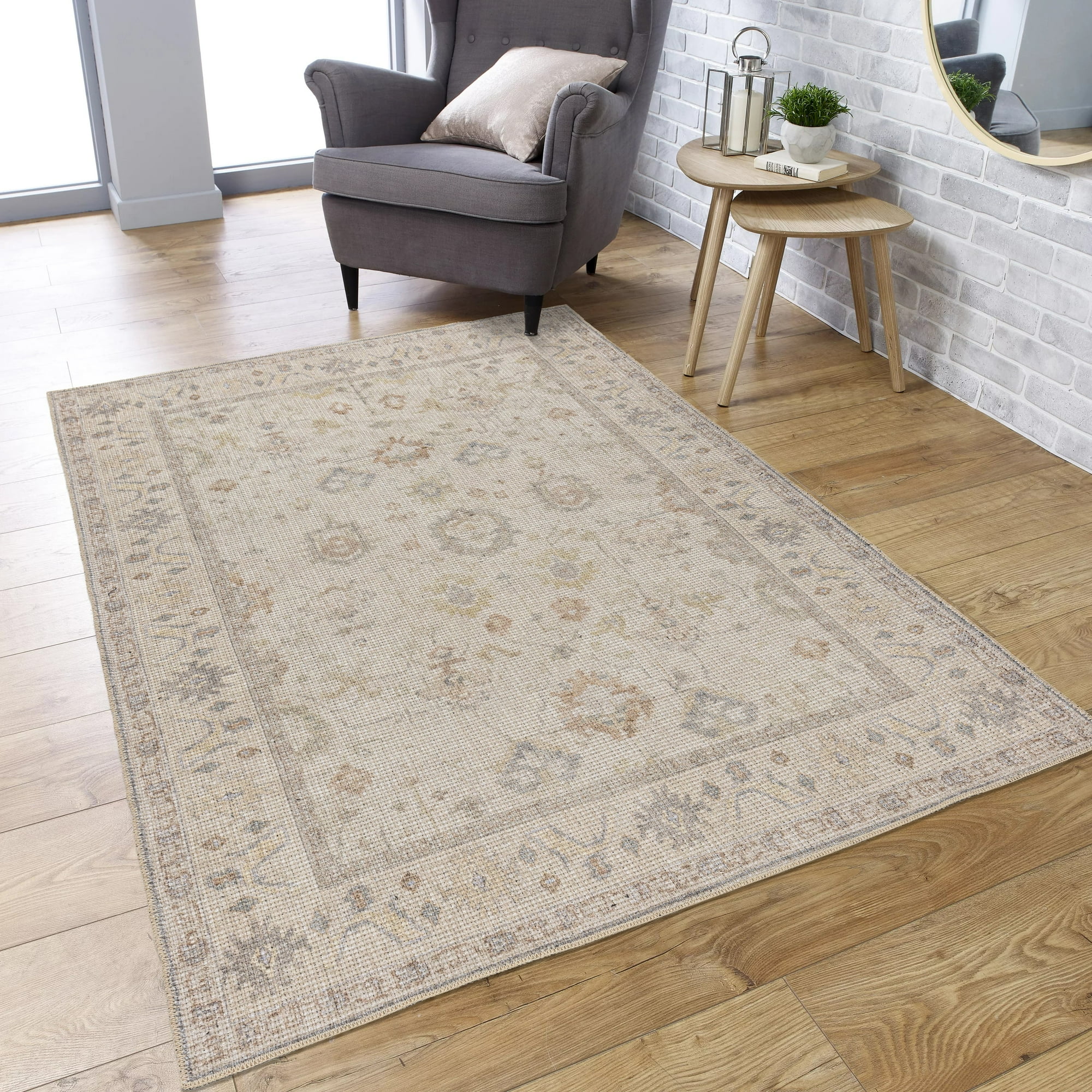 Click here for Ladole Rugs 5x8 Living Room Premium Cotton Washabl... prices