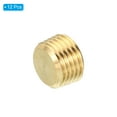 Uxcell 1/8" NPT Brass Hex Countersunk Plugs Counter Sunk Internal Hex Thread Socket Pipe Plugs ...