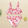 Coerni Girls Strawberry Bikini Swimsuit 2pc Kids Summer Beach Sport ...