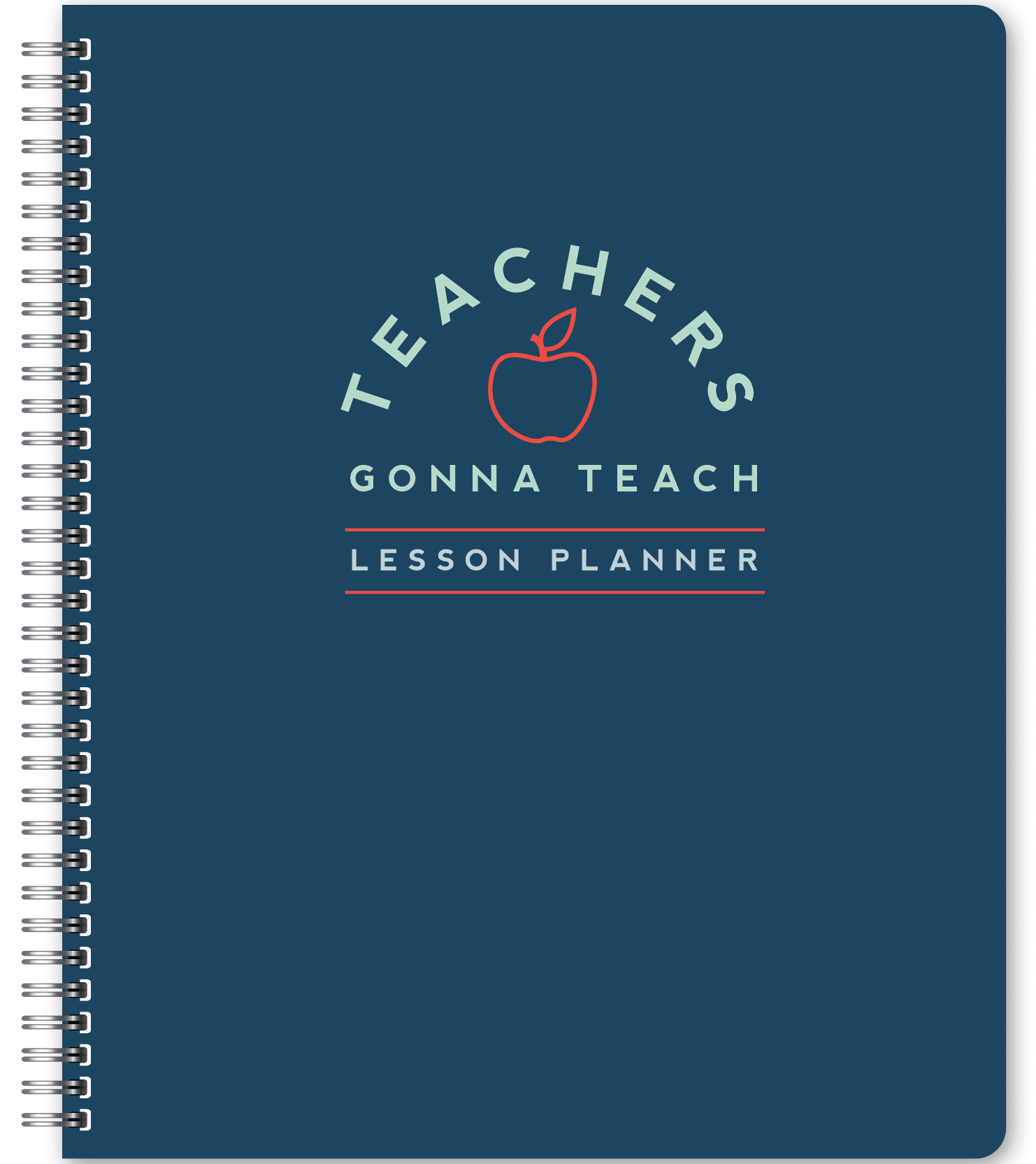 3Birds Design 12-Month Undated Teacher Planner, 9" x 11", Spiral Bound ...