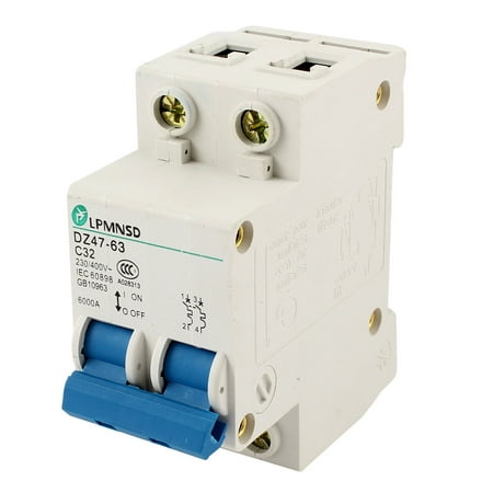 DZ47-63 C32 Overload 2 Pole Miniature Circuit Breaker AC 230/400V 32A | Walmart Canada