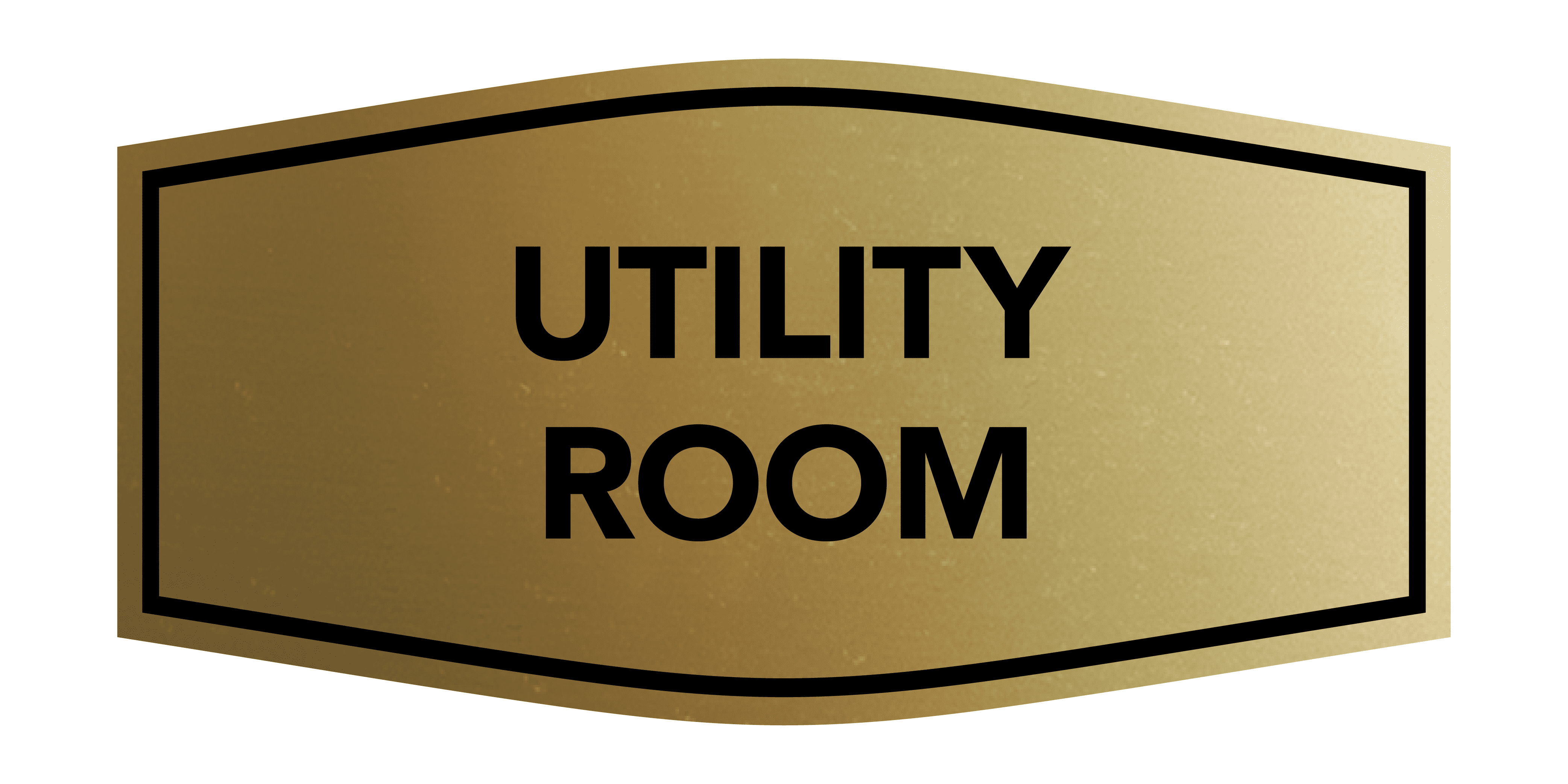 Fancy Utility Room Sign (Brushed Gold) - Small - Walmart.com