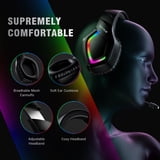 RUNMUS K1B Gaming Headset - 7.1 Surround Sound, Noise Canceling, RGB ...
