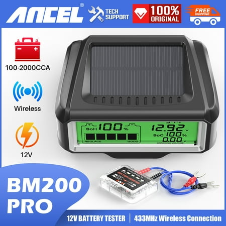ANCEL BM200 PRO Battery Detect Monitor Tool 12V Car Battery Tester ...