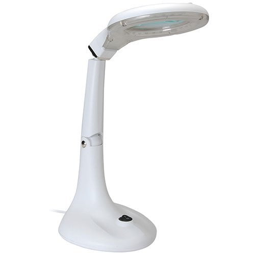 MAGNIFIER desktop LAMP magnifying light 32 led 4" lens 3+12 Diopter ...
