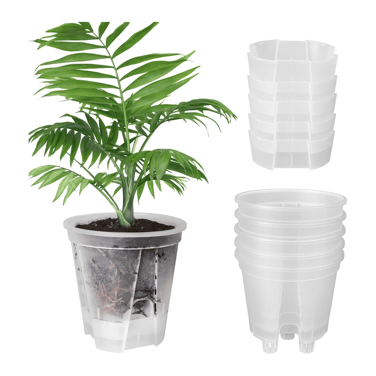Click here for Unbranded 6 Inch Transparent Plastic Garden Pots S... prices