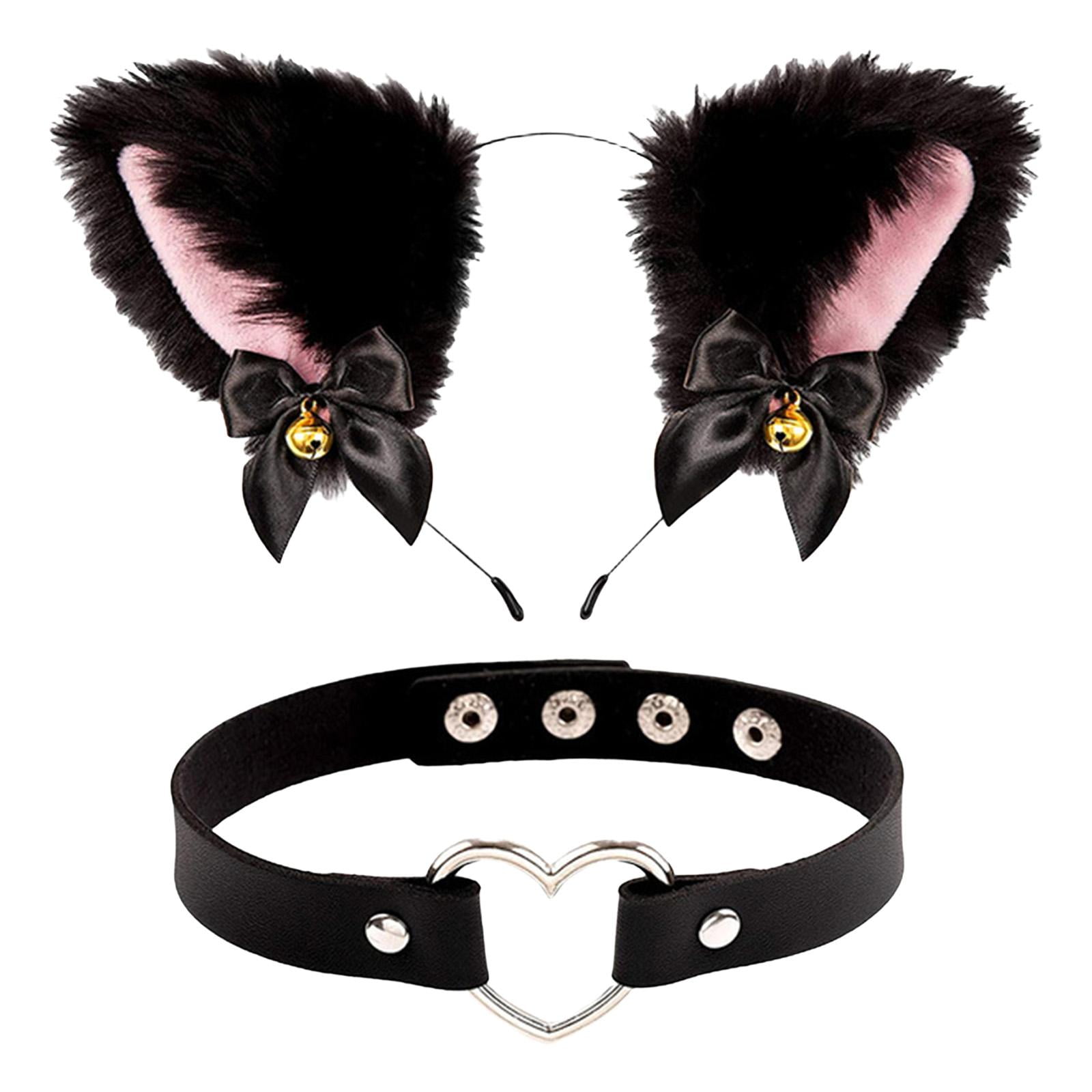 Click here for Lipstore 2 Pieces Cute Cat Ears Headband And Neckl... prices