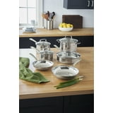 Kitchenaid Stainless Steel 10-Piece Cookware Set (Kc2Ss10Ls) - Walmart.com