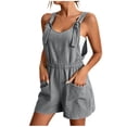 AHTJRT Short Jumpsuits for Women Fashion Ditsy Boho Elastic Waist ...