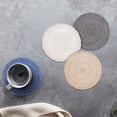 2Pcs Lace Cotton Yarn Non Woven Placemat, Thermal Insulation and Anti ...