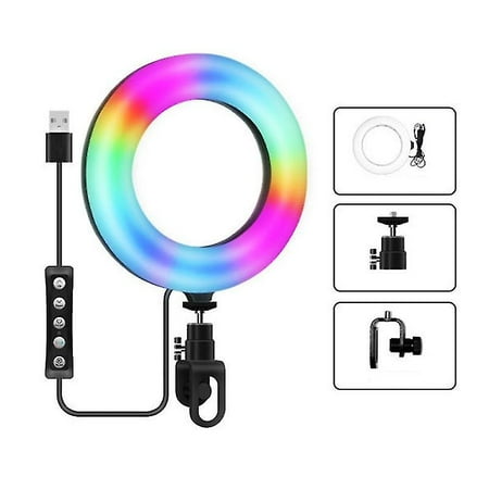 Ring Light For Monitor Clip On With Tripod Laptop Lights For Remote ...