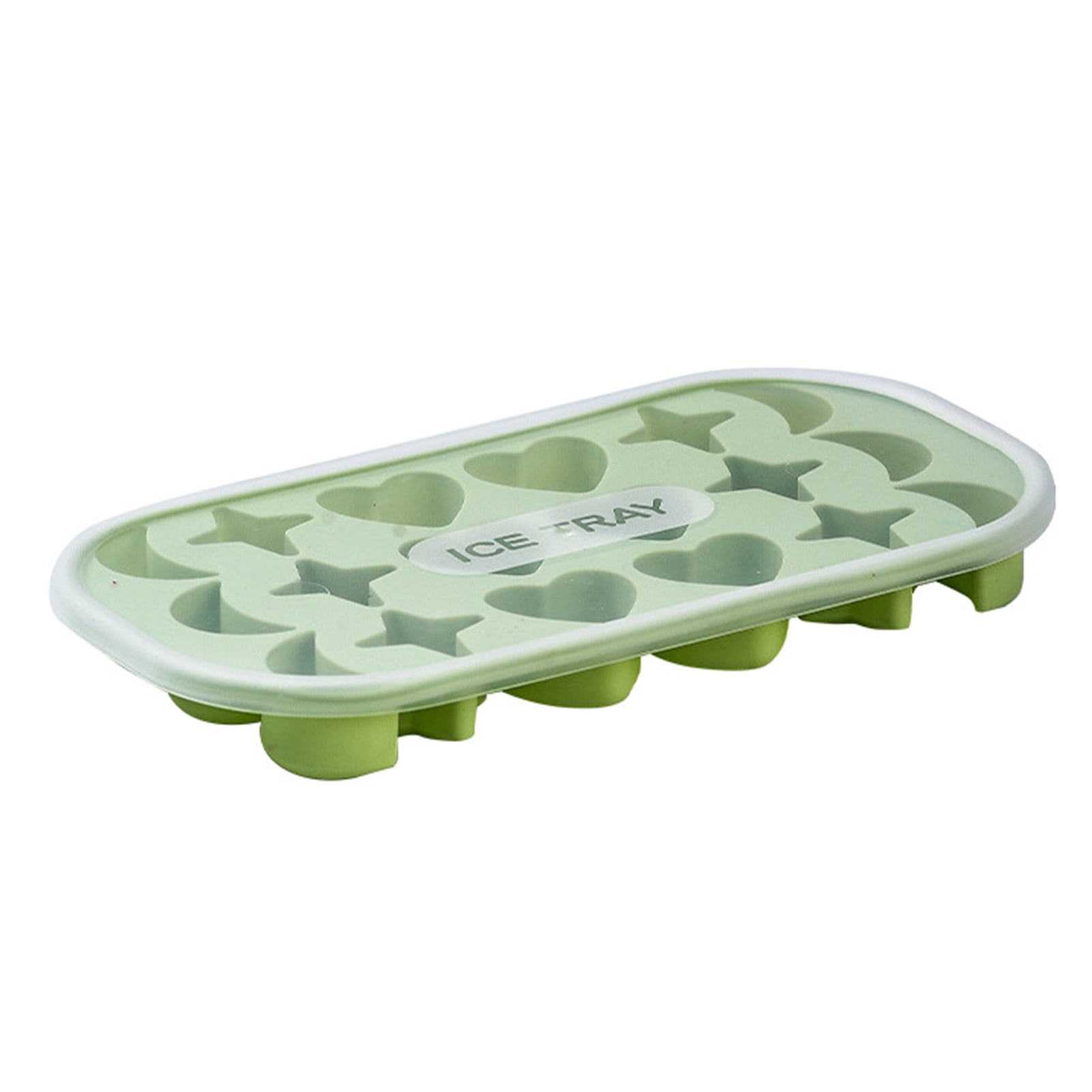 Silicone Ice Cube Trays 18 Cells Star Heart Moon Shaped Ice Cube Molds ...