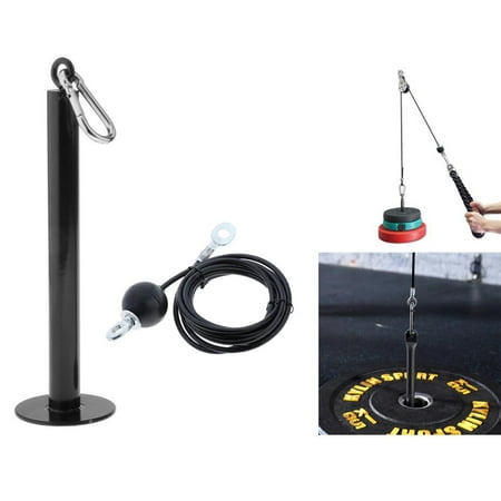 Fitness LAT Cable Pulley System with Loading Pin & Adjustable/Fixed PU ...