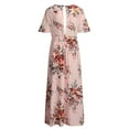 Jophufed Womens Plus Size Summer Dresses 2022 Party Boho Print Maxi