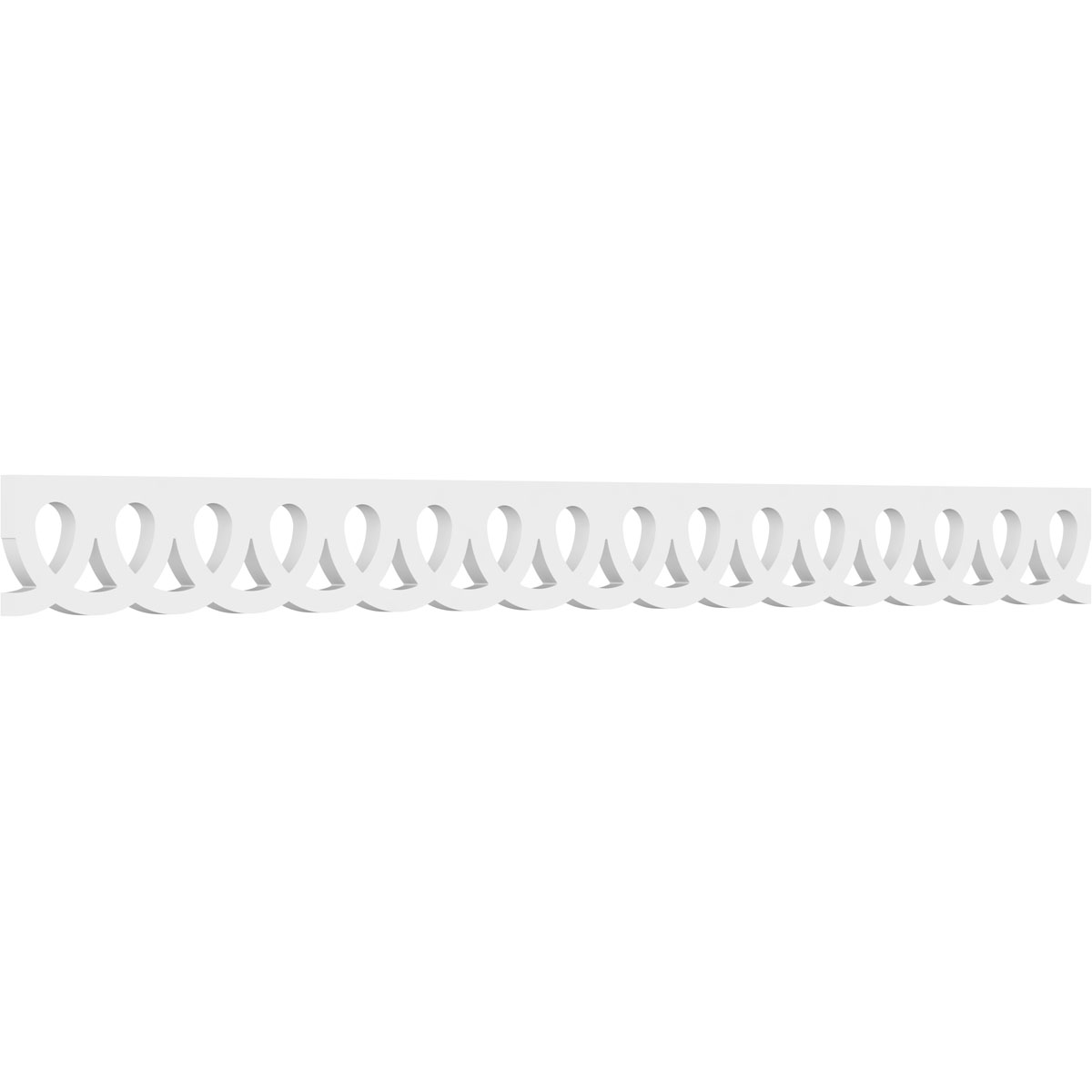 4"H x 5/8"P x 48"L Meridian Architectural Grade PVC Running Trim ...