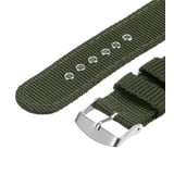 Green Nylon Watch Band 22mm Width Soft and Comfortable Nylon Strap with ...