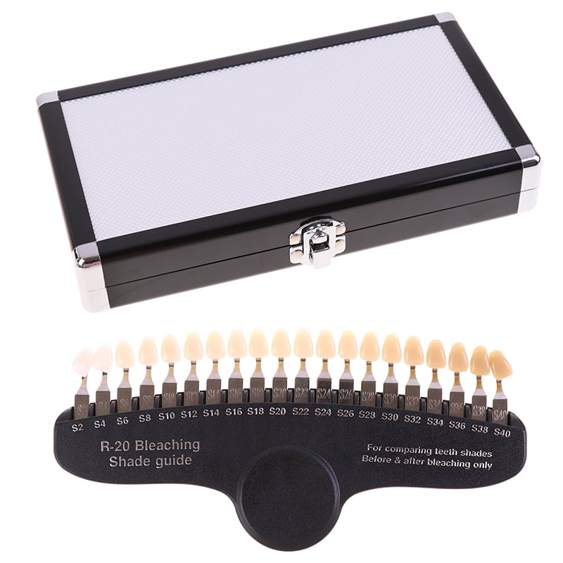 20 Colors Teeth Whitening Set 3d Shade Guide Tooth Shade Chart Board